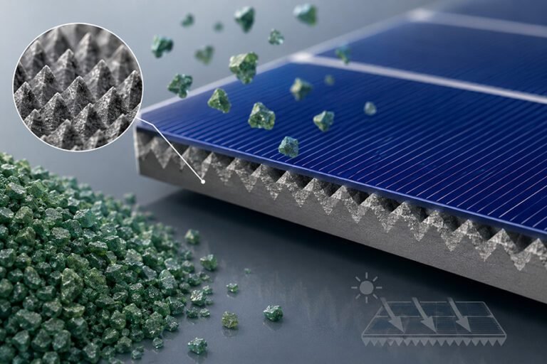 Green Silicon Carbide in Photovoltaic Cell Back-Surface Texturing - 河南优之源磨料